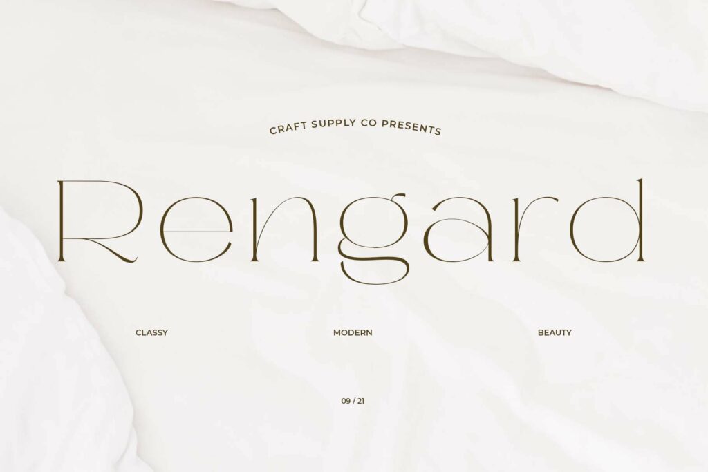 Rengard - Modern Serif Typeface – MasterBundles