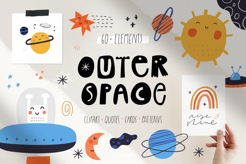 Outer Space Clipart Collection – MasterBundles