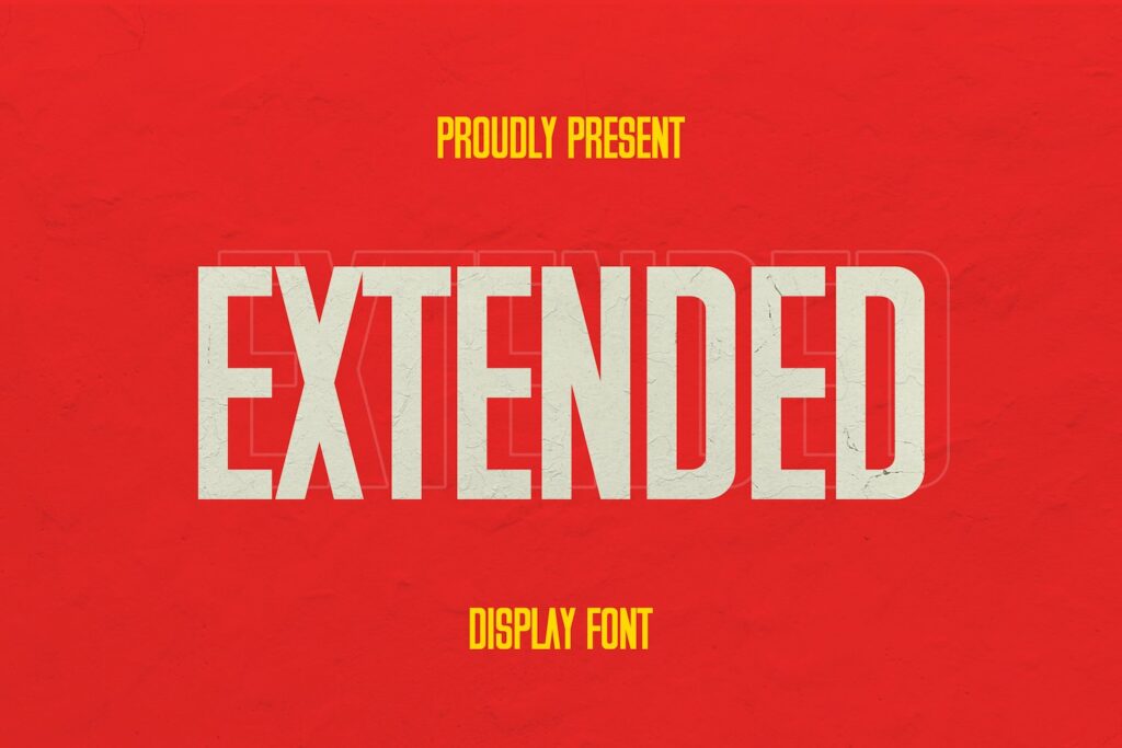 Extended - Tall Sans Serif Font – MasterBundles