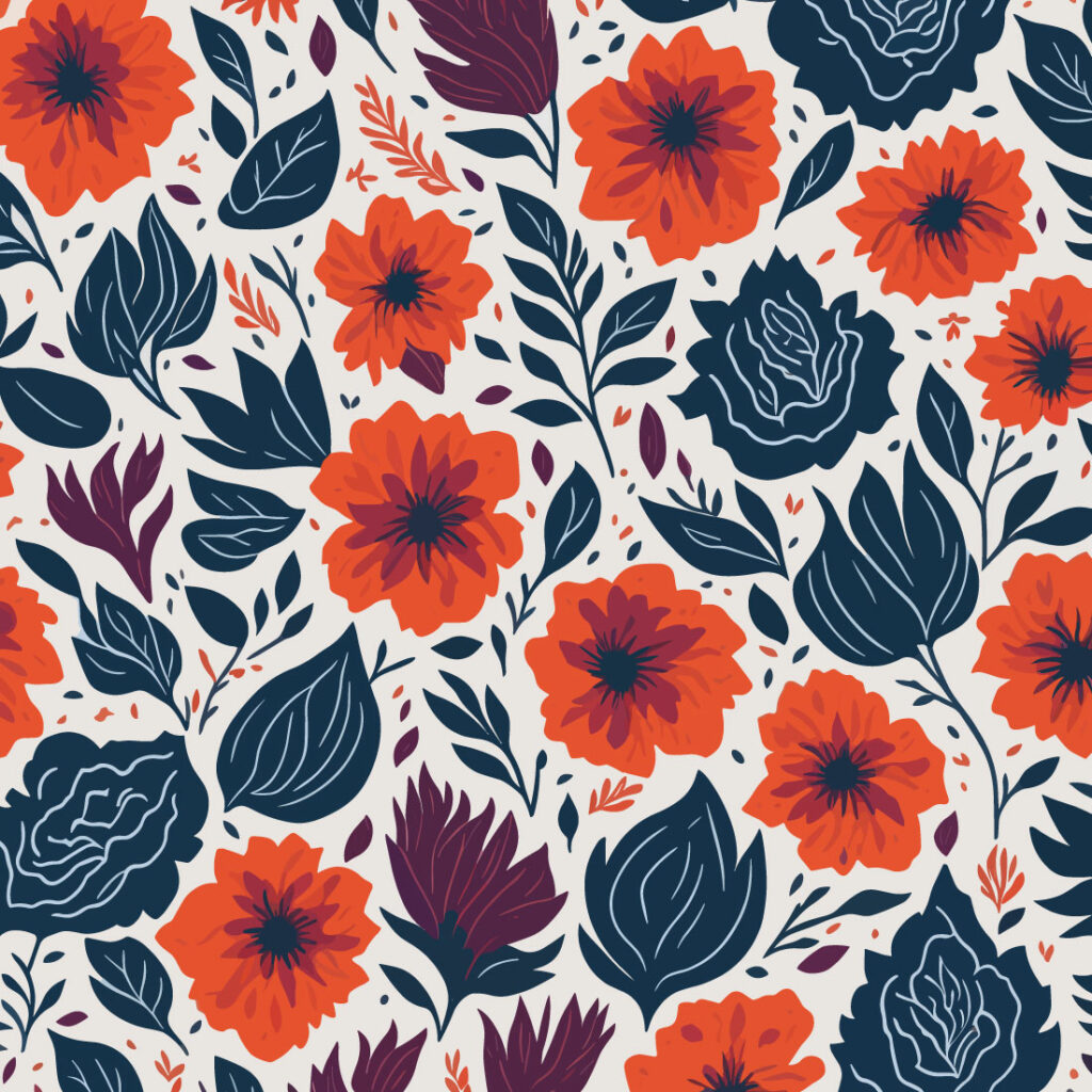 3 sets of flower pattern designs - MasterBundles