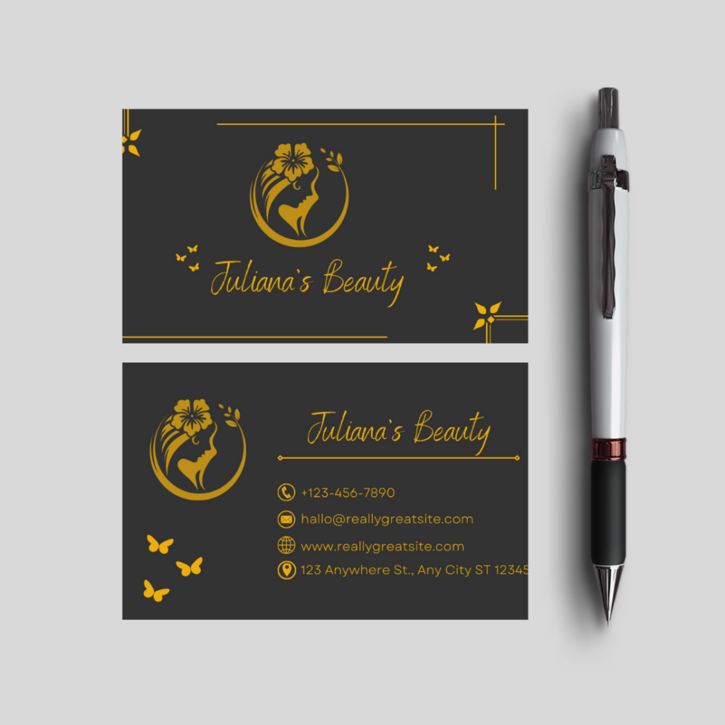 Elegant Business Card Design Template - MasterBundles