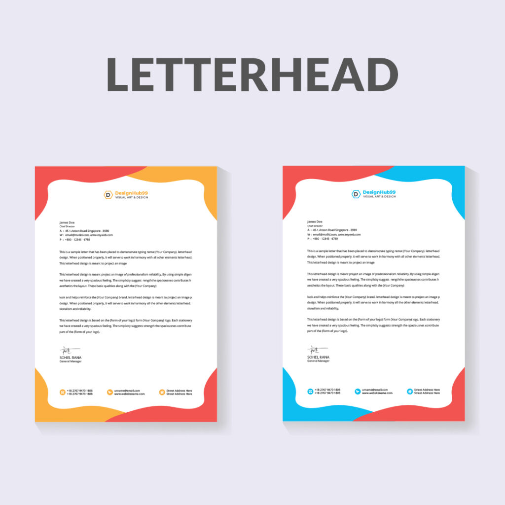 corporate business letterhead designYou will Get Features: -Editable ...