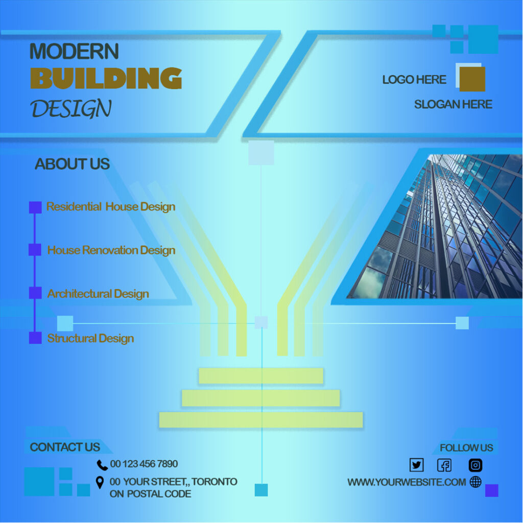 Engineering/Construction Business Flyer Template - MasterBundles