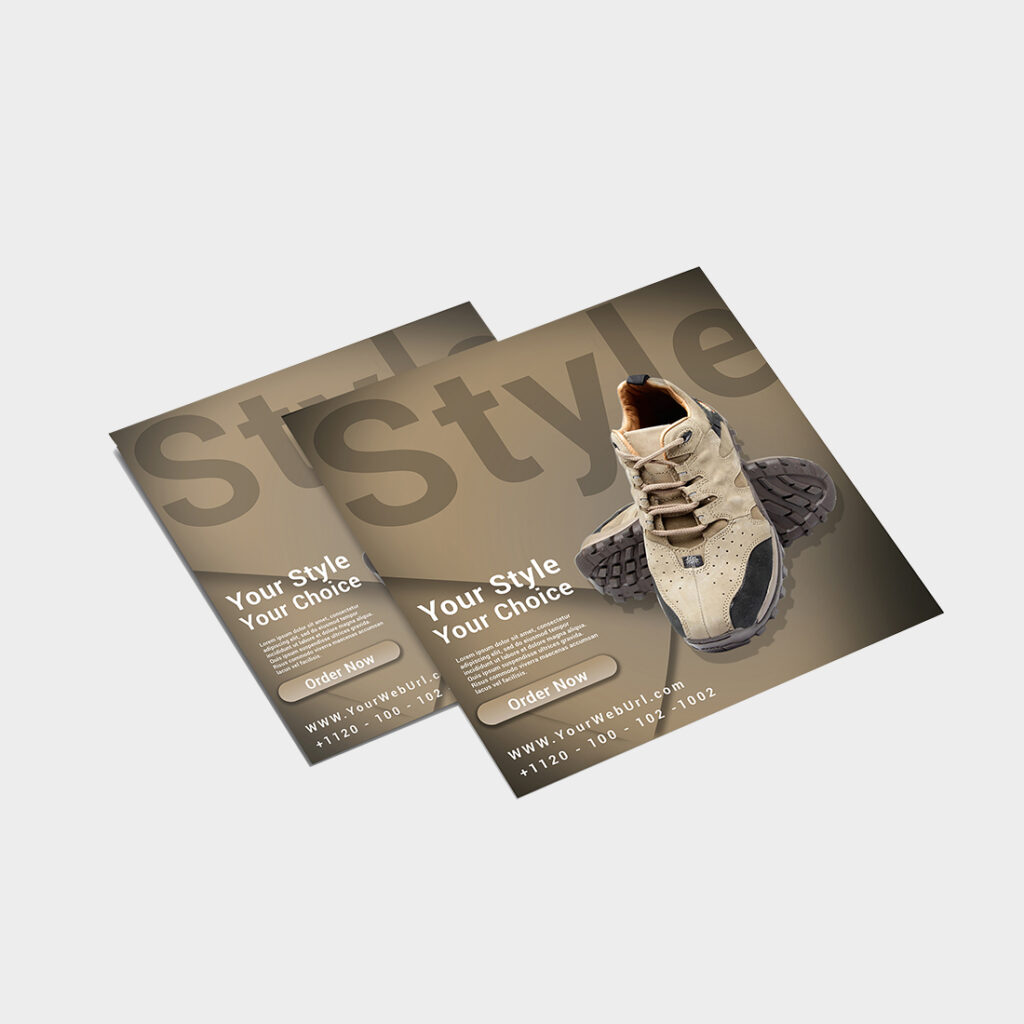 Shoe promotion poster design - MasterBundles