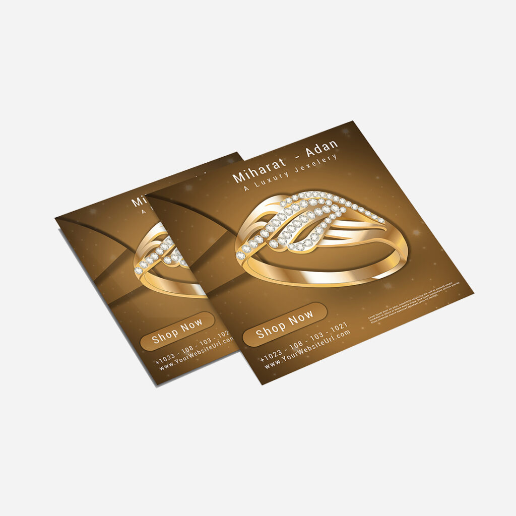 Jewellery promotion poster design - MasterBundles