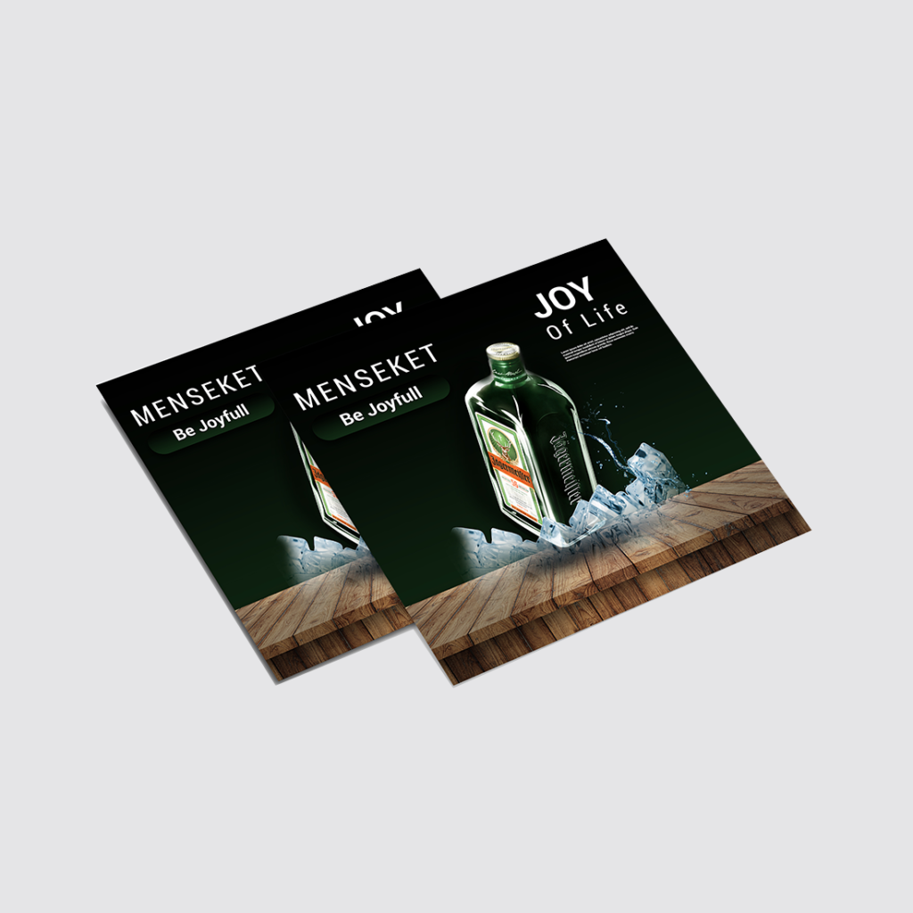 Drink promotion poster design - MasterBundles