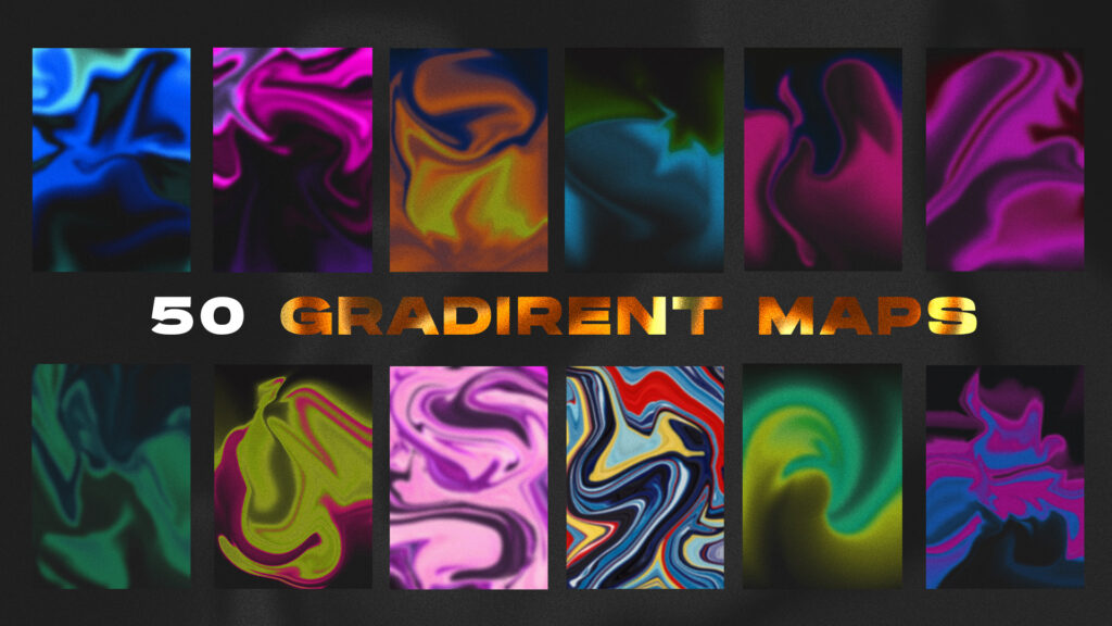 +50 GRADIENT MAPS - NEO PACKS - MasterBundles