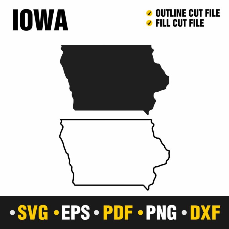 Iowa SVG, PNG, PDF, EPS & DXF - MasterBundles