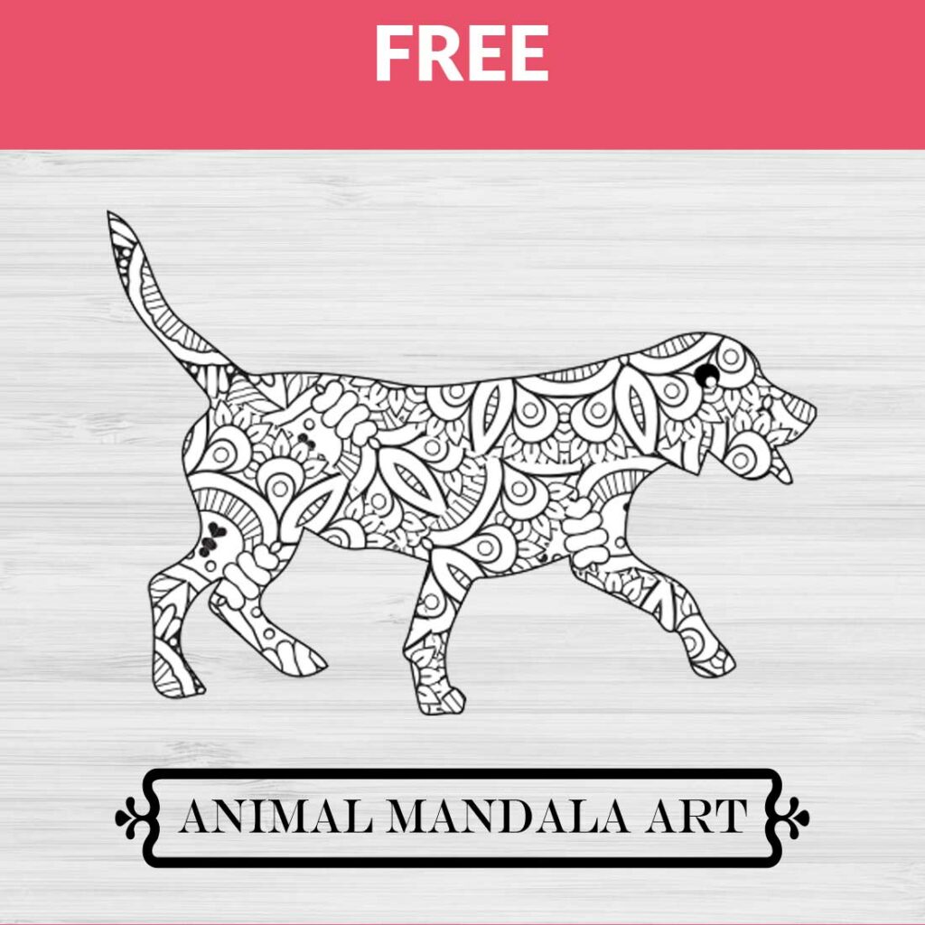 Dog Mandala, Animal Mandala - MasterBundles