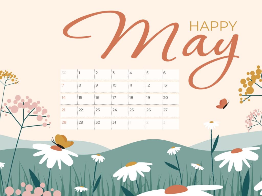 Free Month of May Calendar – MasterBundles