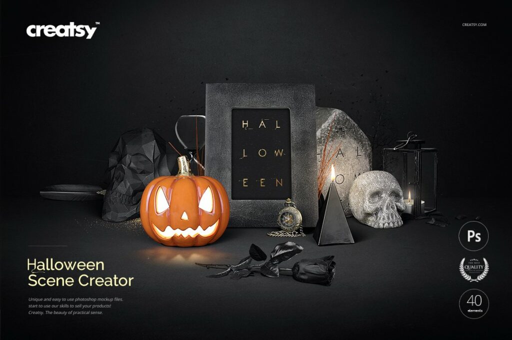 Halloween Scene Creator – MasterBundles