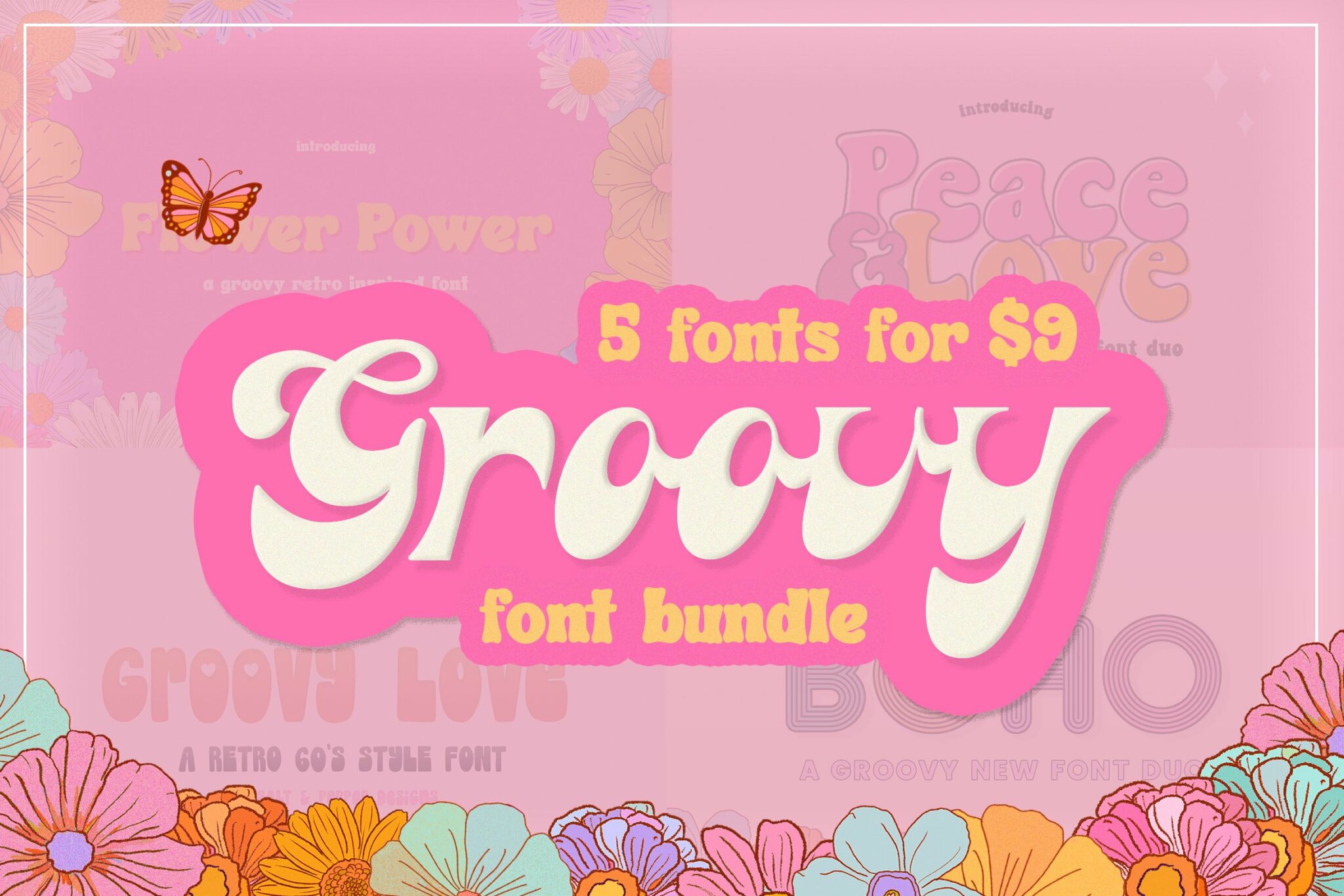 The Groovy Font Bundle (ONLY $9) – MasterBundles