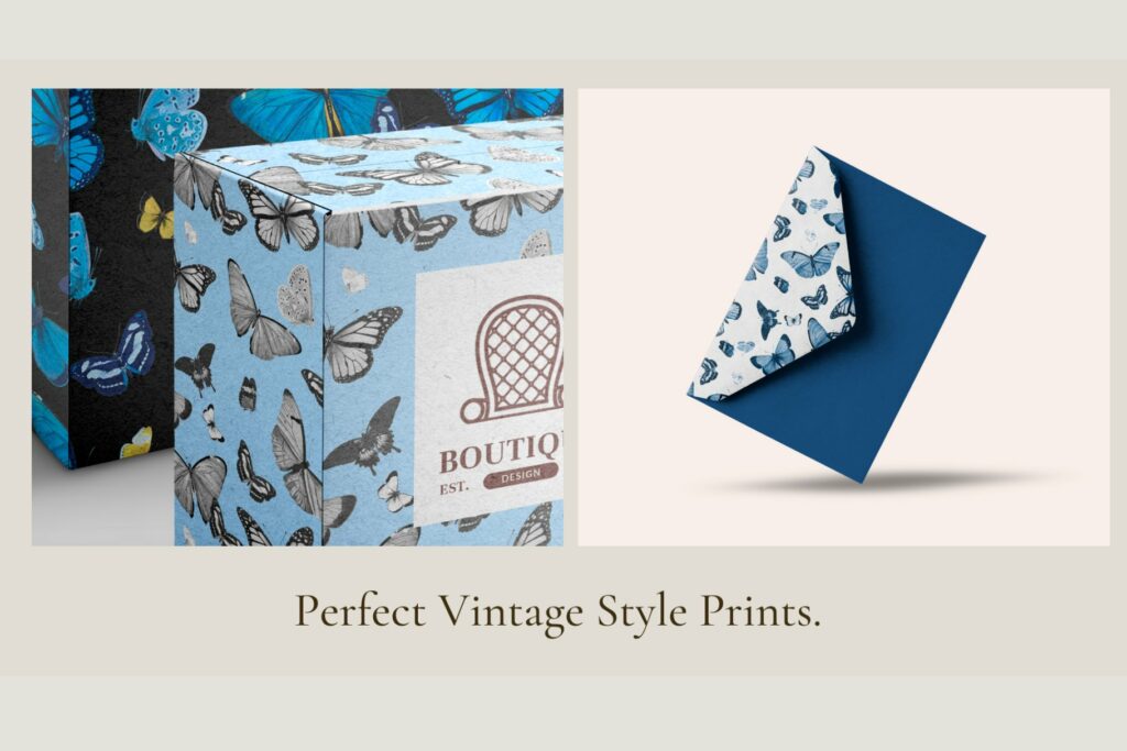 Vintage Butterfly Seamless Patterns – MasterBundles