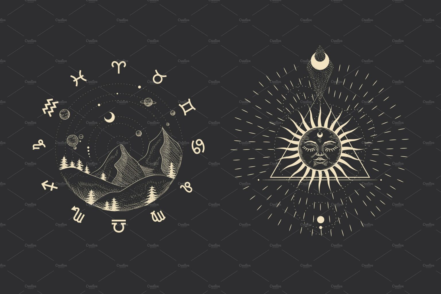 Cosmic signs and symbols – MasterBundles