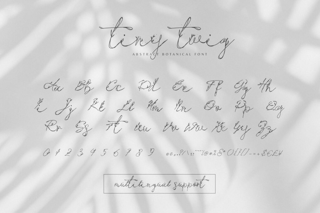 Tiny Twig - Botanical Display Font – MasterBundles