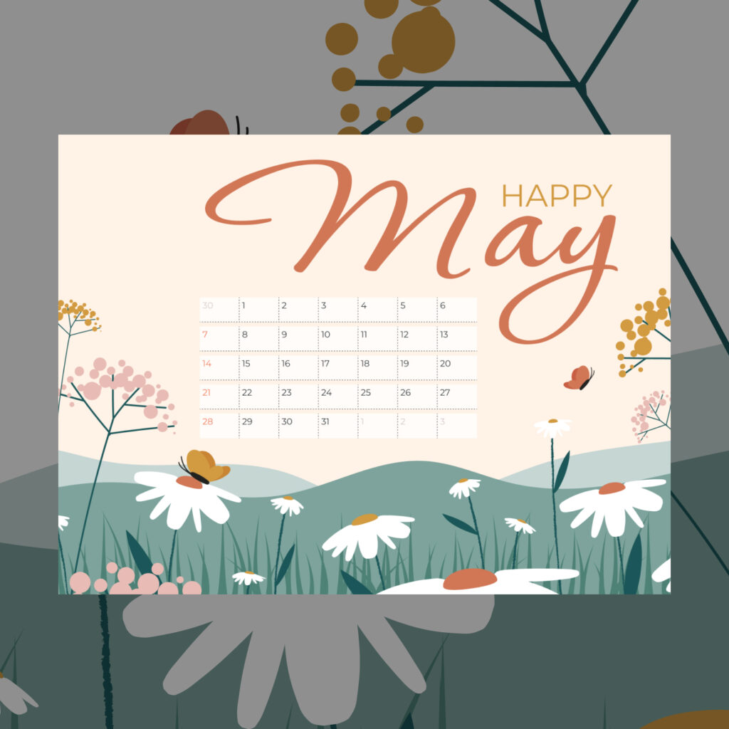 Free Month of May Calendar – MasterBundles