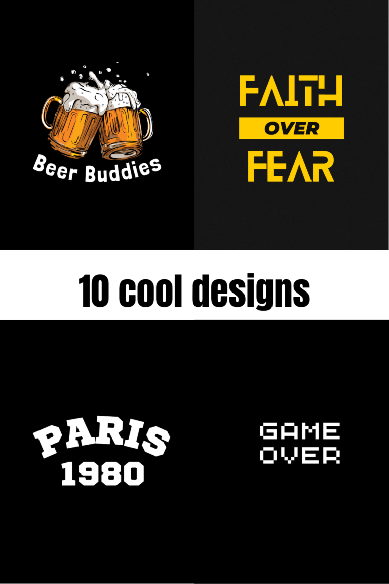 10 cool t-shirts designs Compo collection - MasterBundles