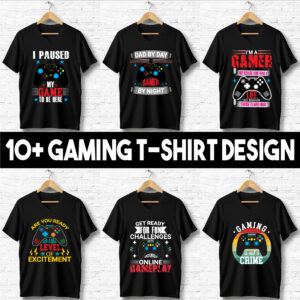10+ gaming, joystick, controller, custom t-shirt design bundle for you ...