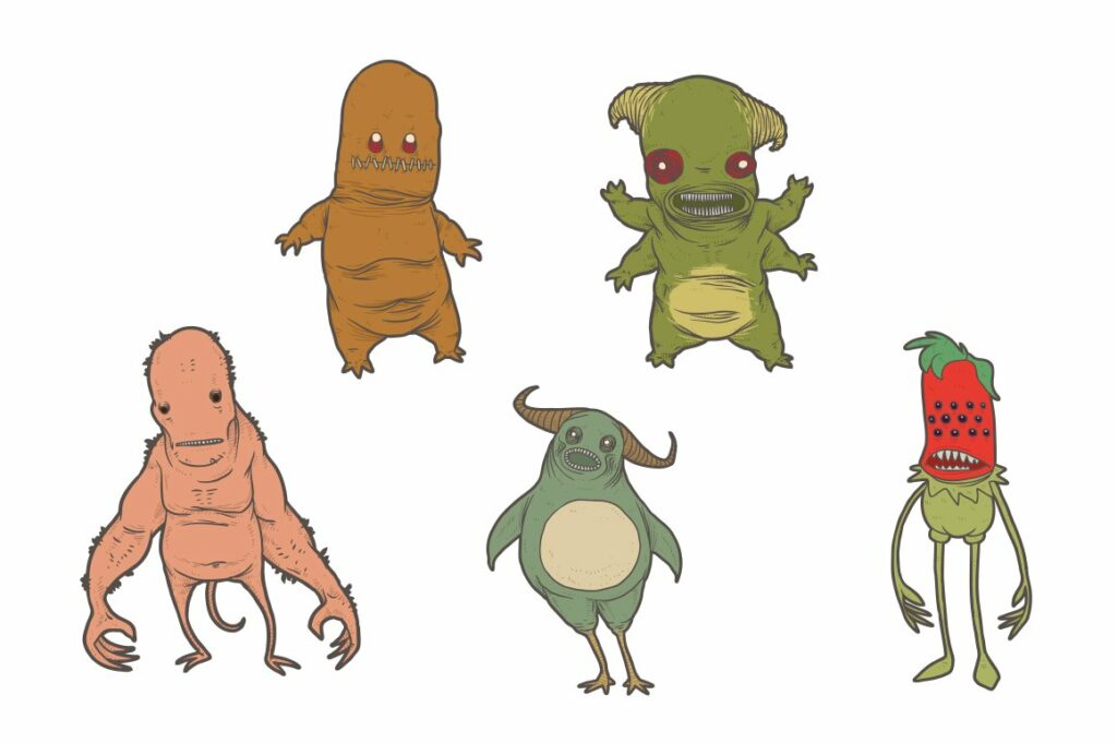 10 monsters – MasterBundles