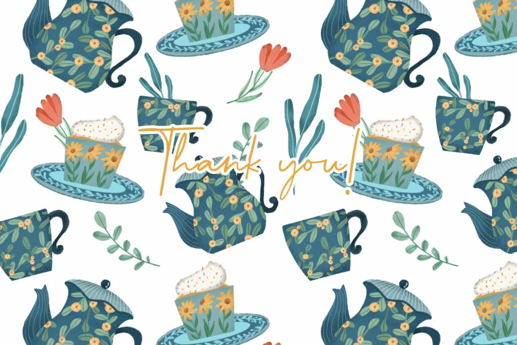 Morning tea clipart, patterns, premade posters set - MasterBundles