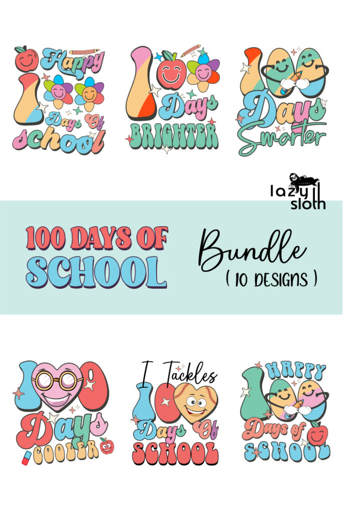 100 Days of School Sublimation Bundle - MasterBundles