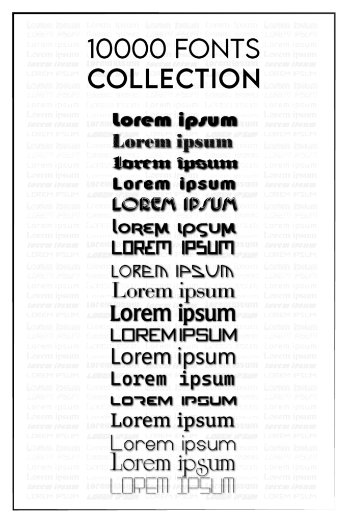 10,000 High-Quality Fonts Set | Unique and Affordable Collection ...