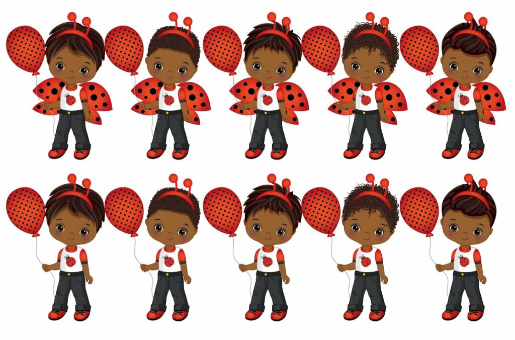 Vector Ladybug Cute Little Boy – MasterBundles