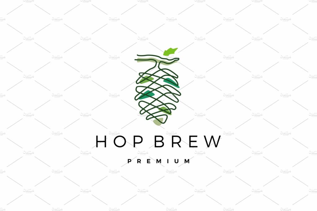 hop brew logo vector icon – MasterBundles