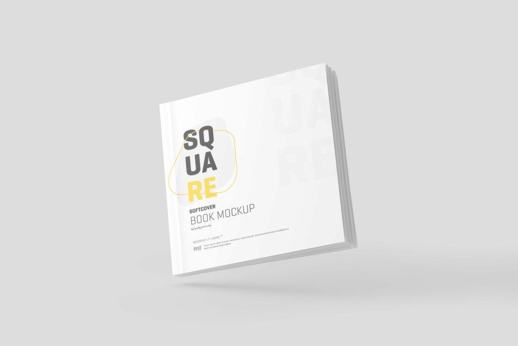 Square Softcover Book Mockup – MasterBundles