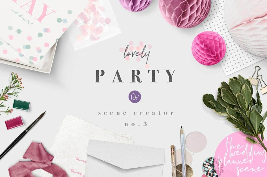 SCENE CREATOR wedding party mockup – MasterBundles