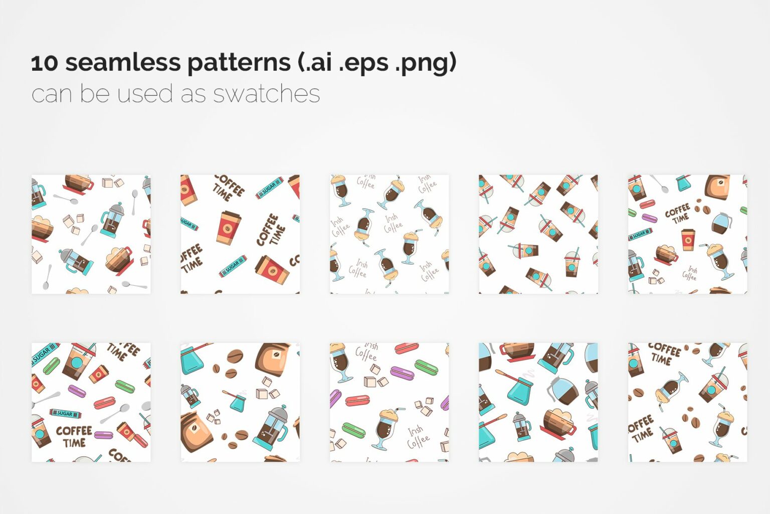 Coffee Seamless Patterns – MasterBundles
