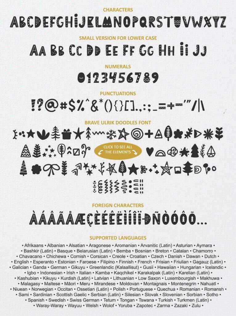 DECORATIVE FONT BUNDLE : 4 in 1 – MasterBundles