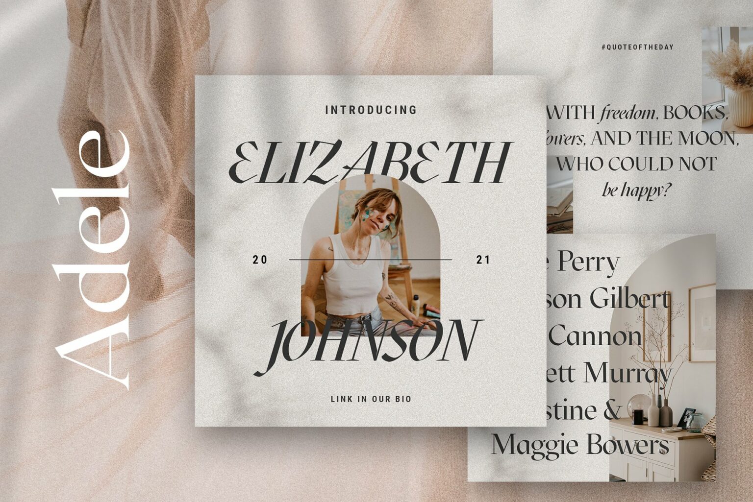 Adele Chic Instagram Post Templates – MasterBundles