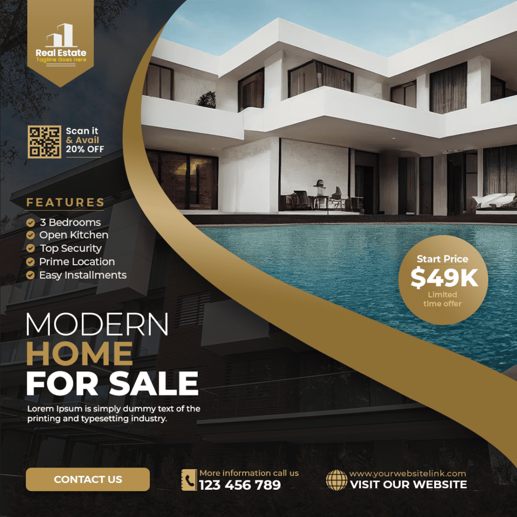 Real Estate Social Media Post - MasterBundles