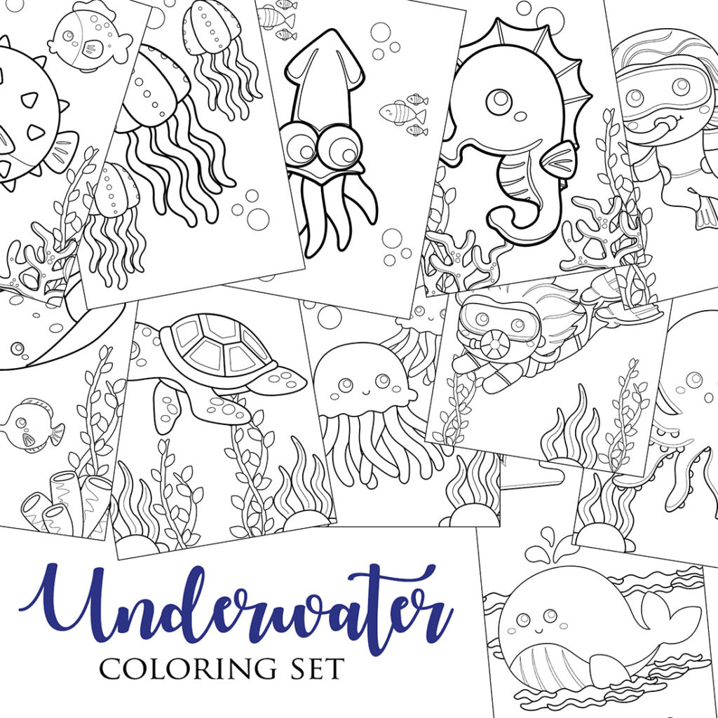 Underwater Ocean Sea Animals - MasterBundles