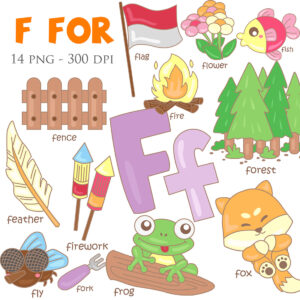 Alphabet F For Vocabulary School Letter Reading Writing Font Study ...