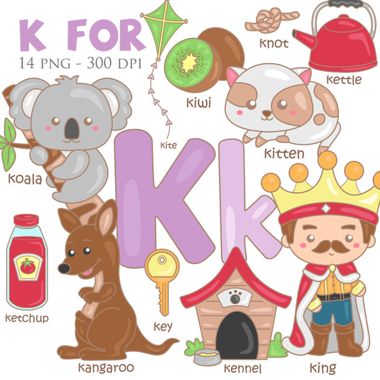 Alphabet K For Vocabulary School Letter Reading - MasterBundles