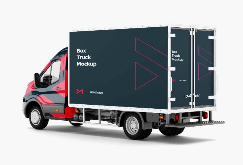 Ford Transit Box Truck Mockup – MasterBundles