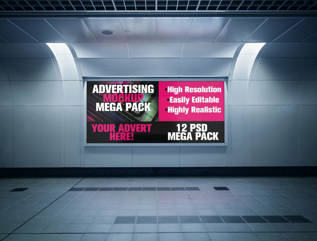 Advertising Mockup – MasterBundles