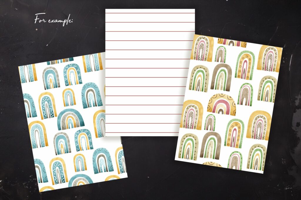 Watercolor Boho Rainbows Set – MasterBundles