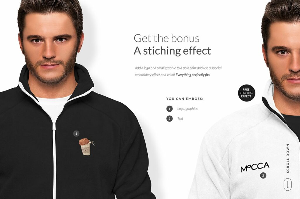 Men Fleece Mock-ups Set FREE DEMO – MasterBundles