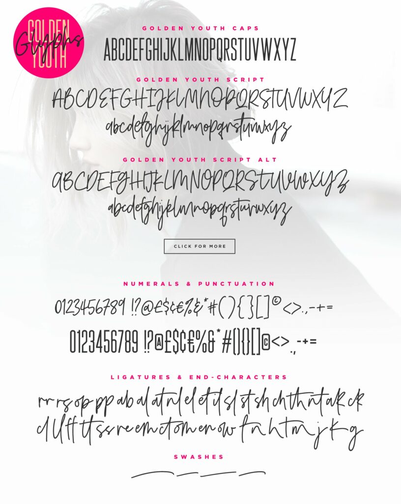 Golden Youth Font Duo – MasterBundles