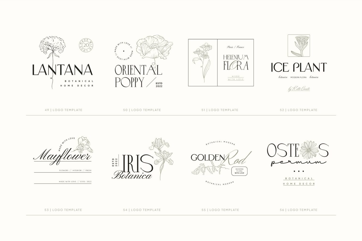 Modern Botanica | Logo Kit – MasterBundles