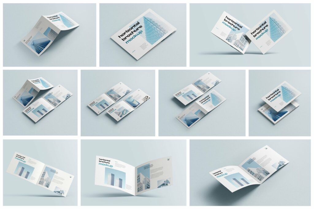 Bifold Horizontal Brochure Mockup – MasterBundles