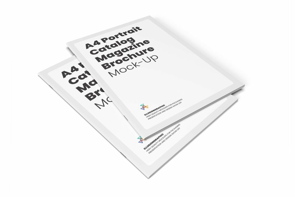 A4 Portrait Magazine Brochure Mockup – MasterBundles