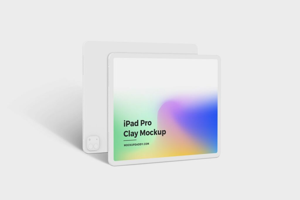iPad Pro Clay Mockup – MasterBundles