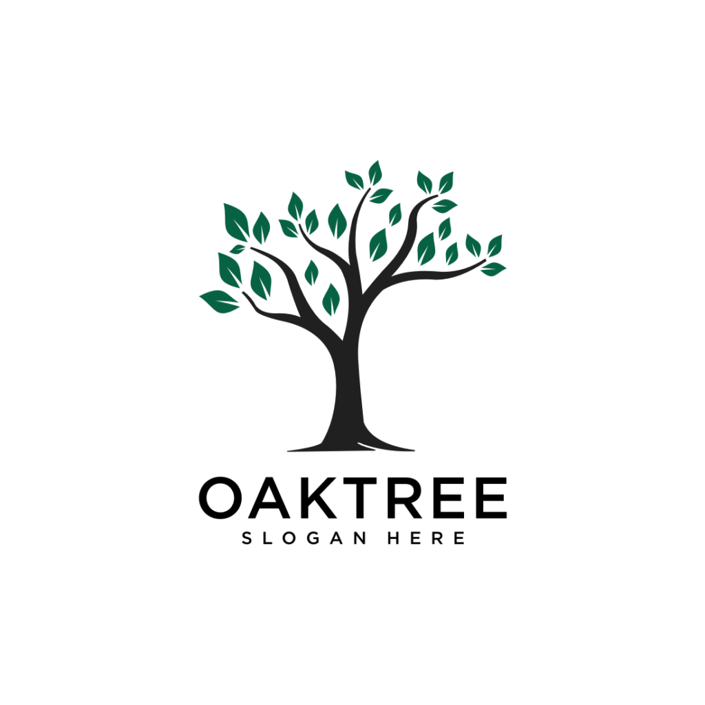 oak tree logo vector - MasterBundles