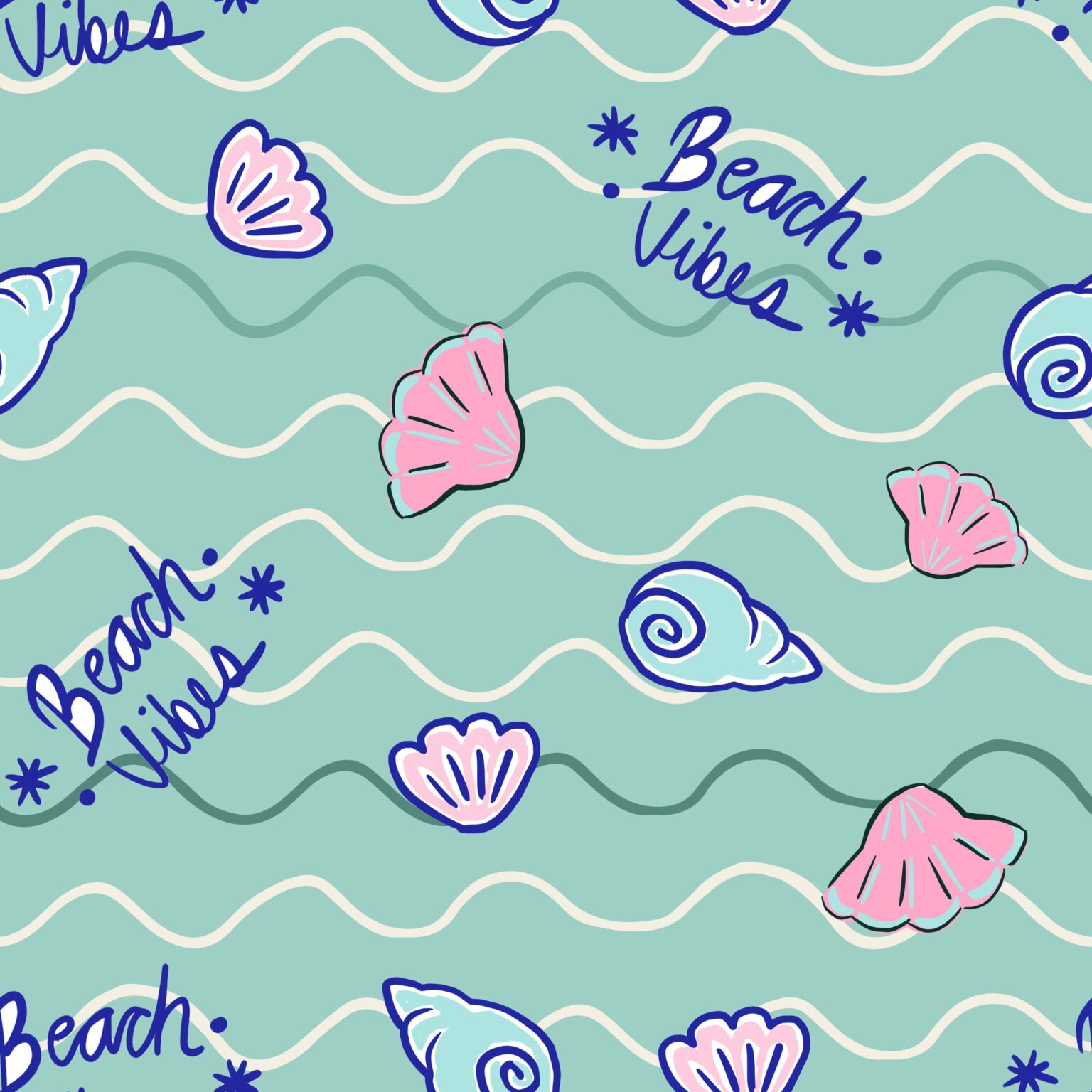 Beach seamless patterns – MasterBundles