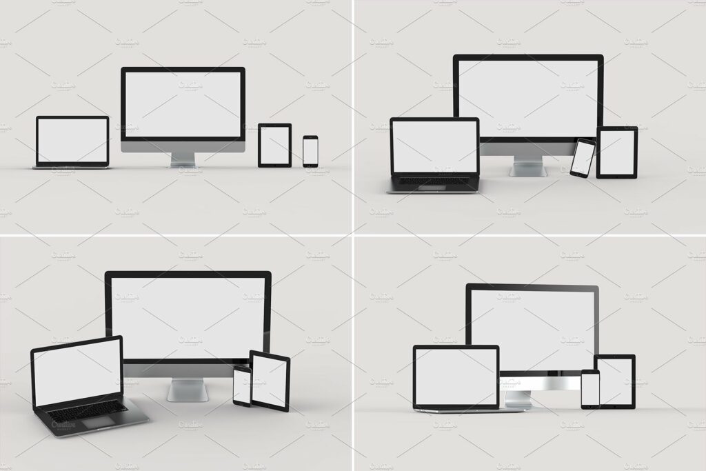 Responsive Screen Device Mockups – MasterBundles