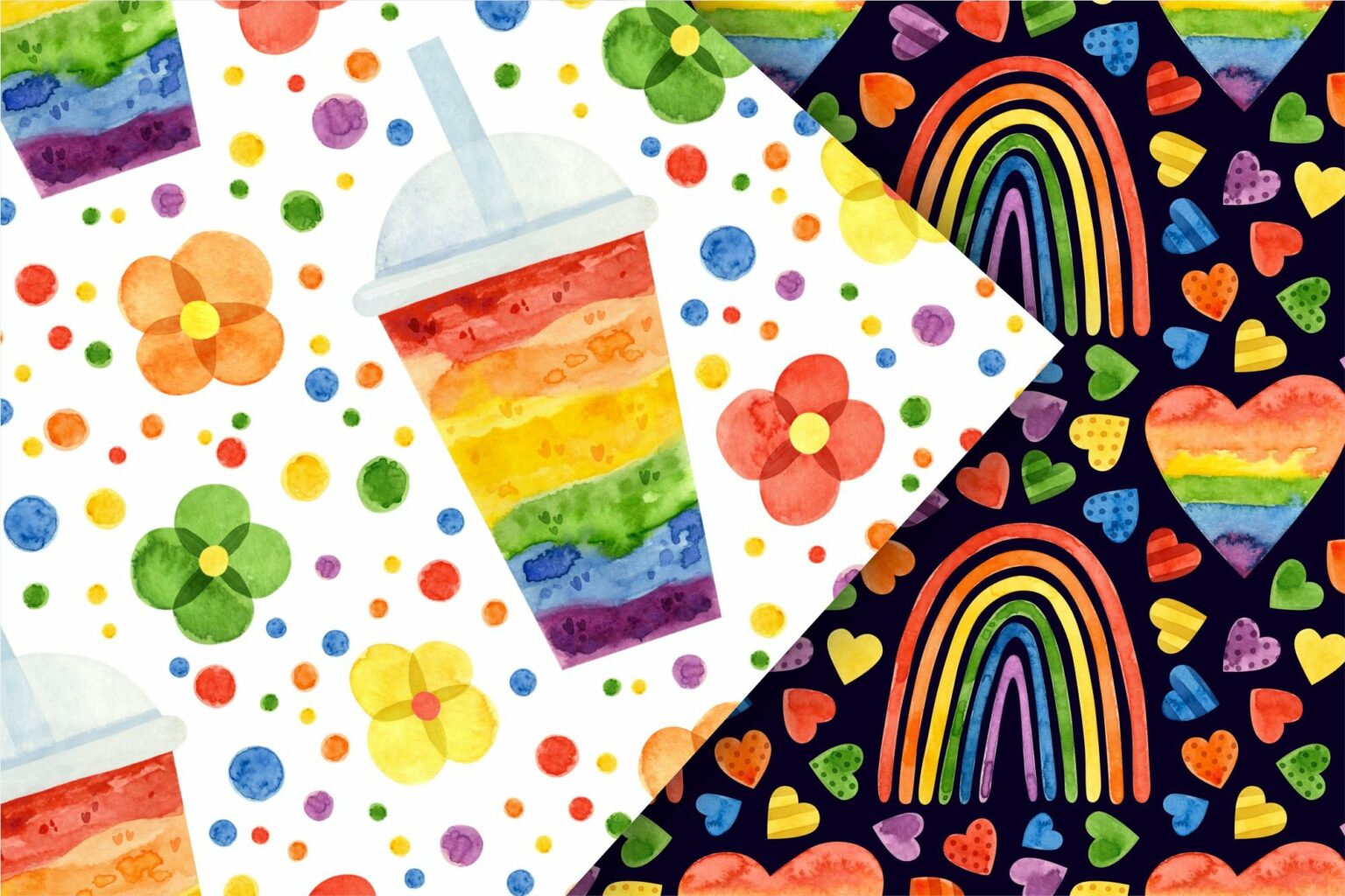 LGBT pride month clipart & patterns – MasterBundles